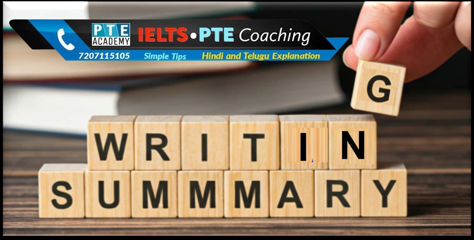 PTE Summarize written text practice materials