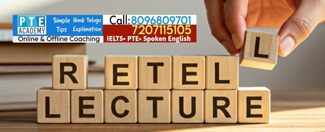 pte retell lecture practice questions